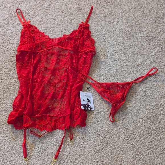 Genhoo | Intimates & Sleepwear | New With Tags Lacy Holiday Intimate ...